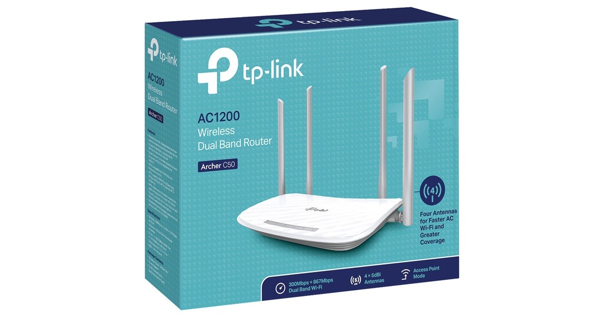 TP-Link Archer C50 router inalámbrico Ethernet rápido Doble banda (2,4 ...
