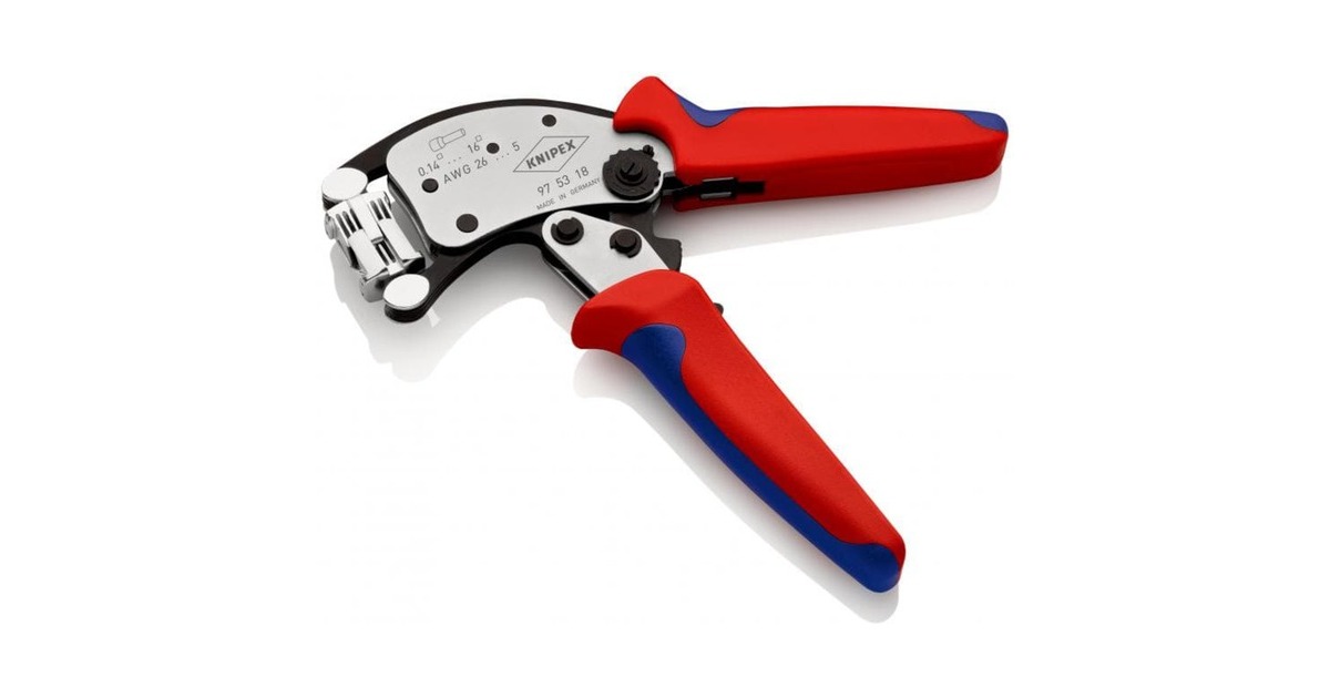 Knipex Twistor 16, Crimpadora rojo/Azul