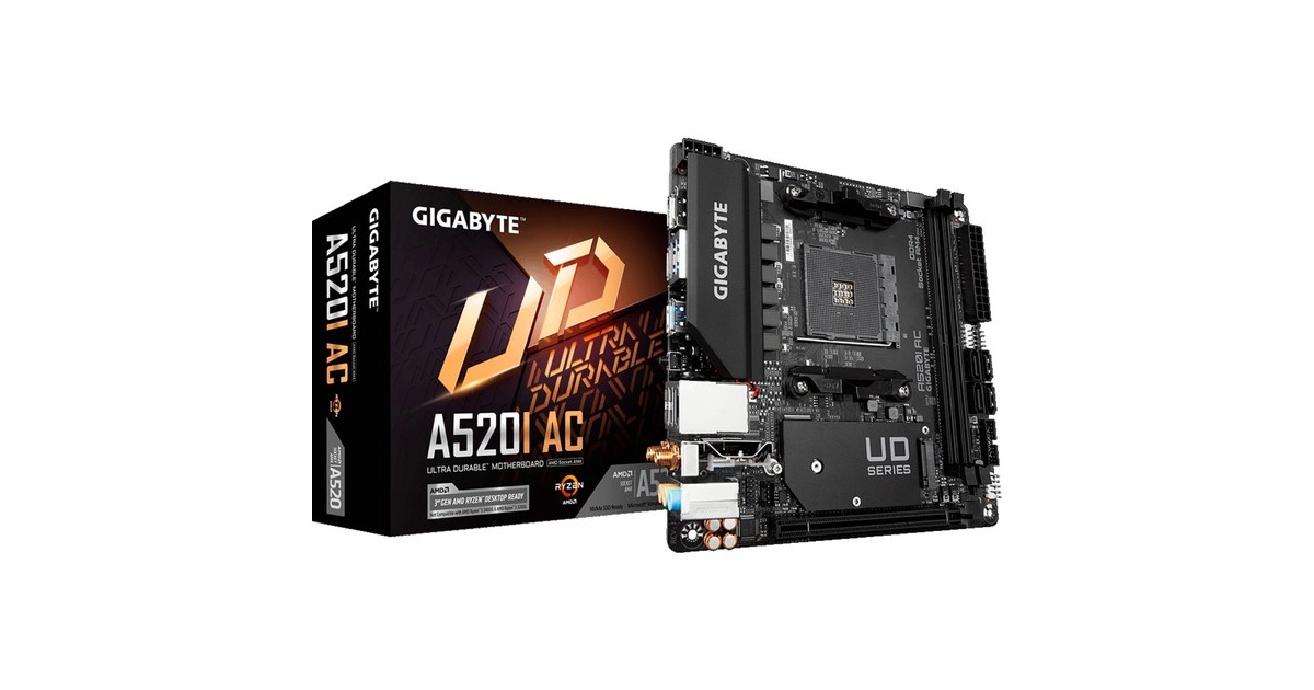 GIGABYTE A520I AC placa base AMD A520 Zócalo AM4 mini ITX AMD, Zócalo ...