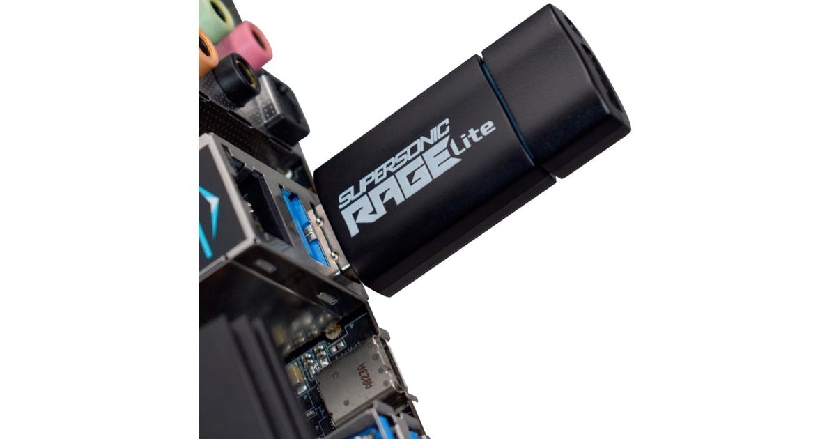 Patriot Supersonic Rage Lite 256 GB, Lápiz USB negro/Azul