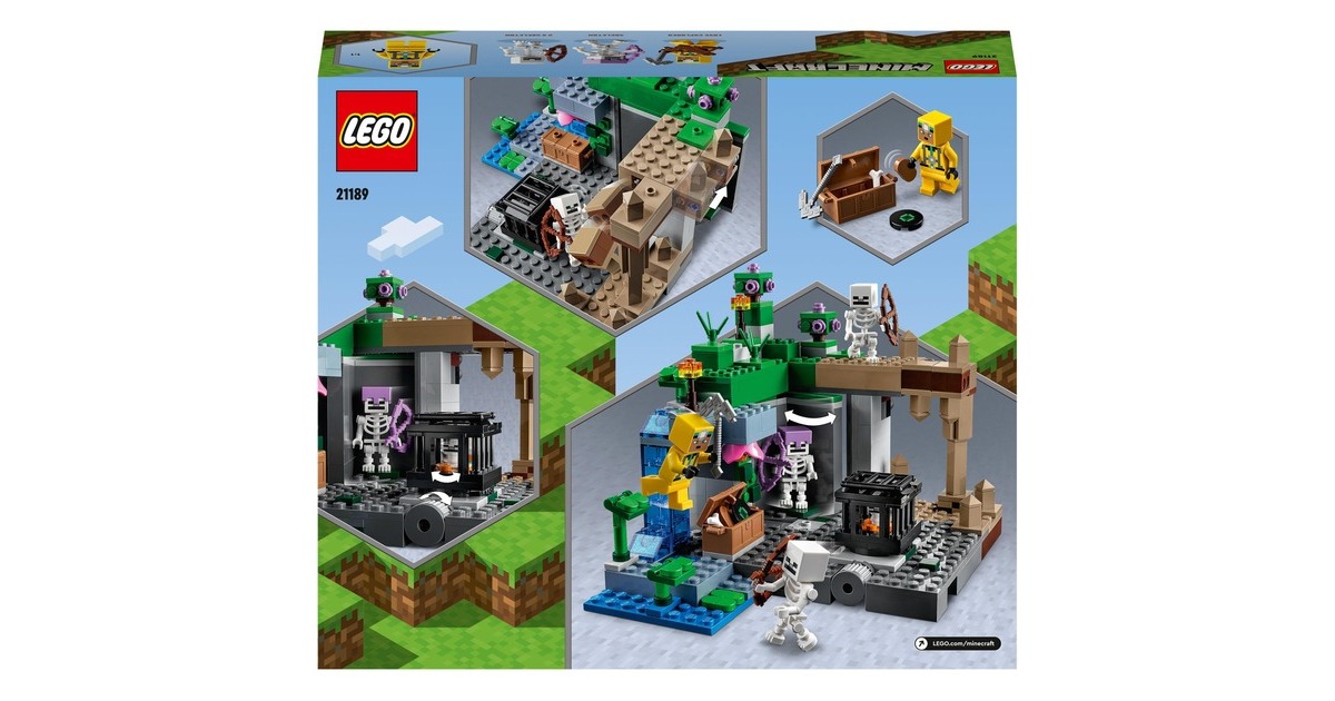 Lego Minecraft 21189 La Mazmorra del Esqueleto, Juguete con Funciones ...