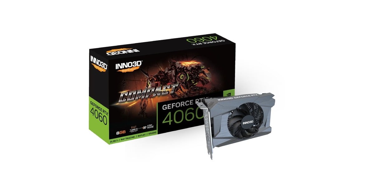 Inno3D GeForce RTX 4060 Compact, Tarjeta gráfica