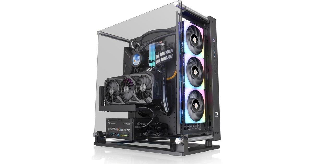 Thermaltake Core P3 TG Pro, Caja abierta/Benchmark negro