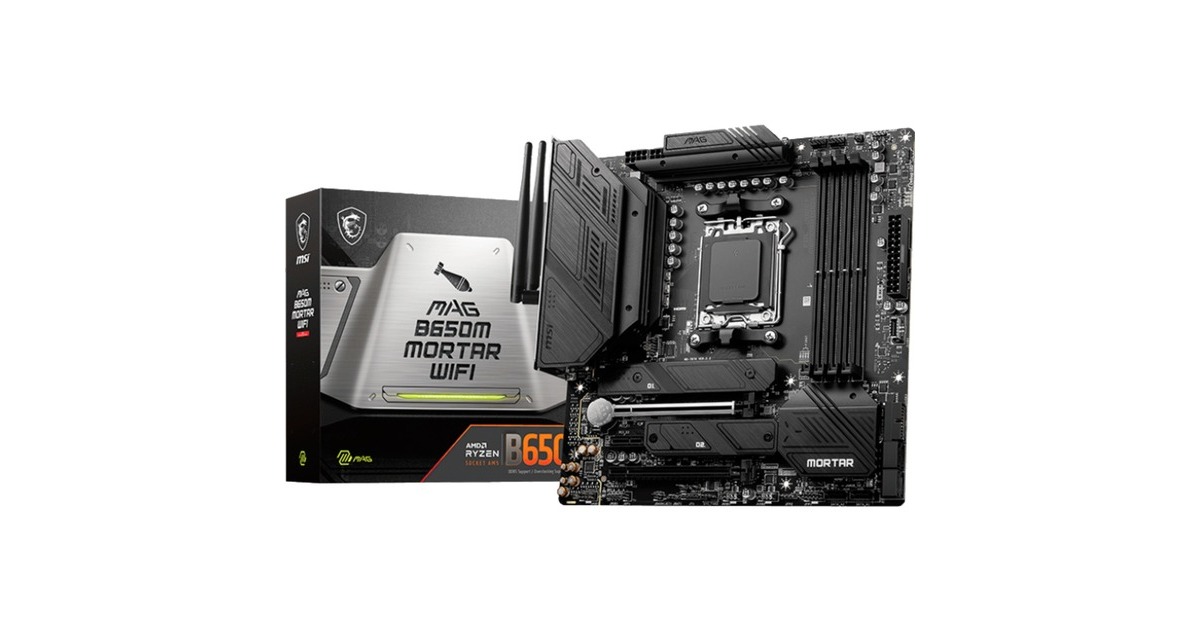MSI MAG B650M MORTAR WiFi, Placa base negro