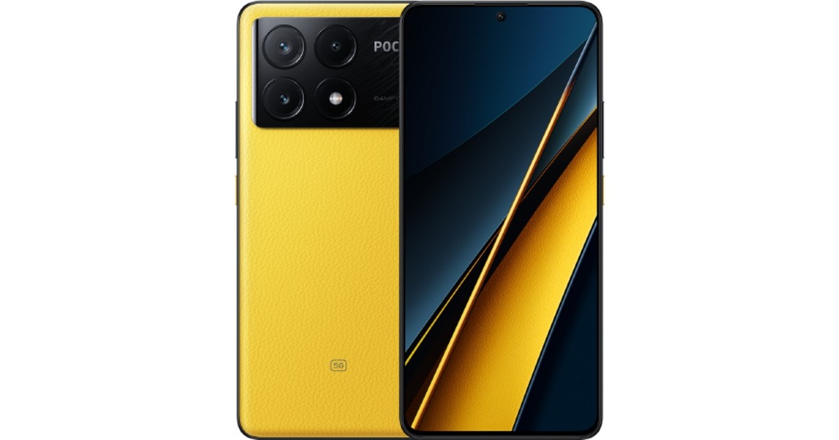 Xiaomi POCO X6 Pro, Móvil amarillo