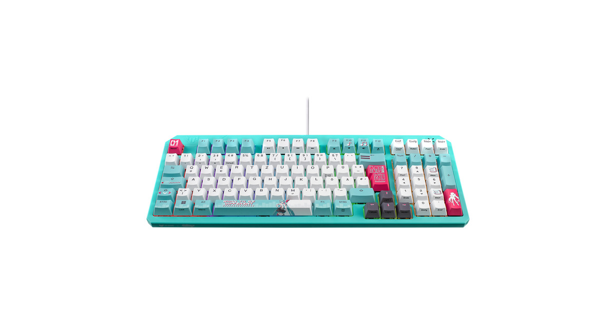 ASUS TUF Gaming K3 Gen II Hatsune Miku Edition teclado Juego USB Color ...