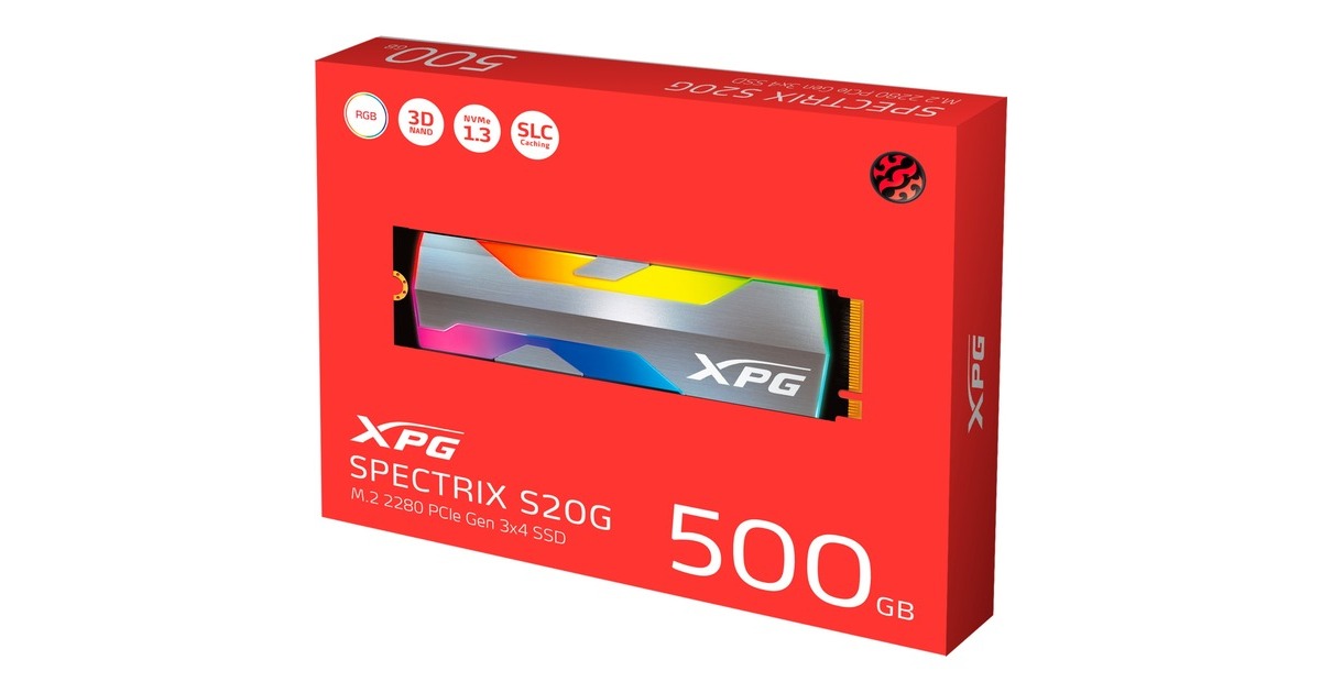 ADATA SPECTRIX S20G M.2 500 GB PCI Express 3.0 3D NAND NVMe, Unidad de ...