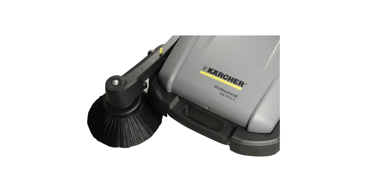 Kärcher KM 70/15 C escoba Negro, Gris, Máquinas barredoras gris, Negro, Gris, 810 mm, 1300 mm ...