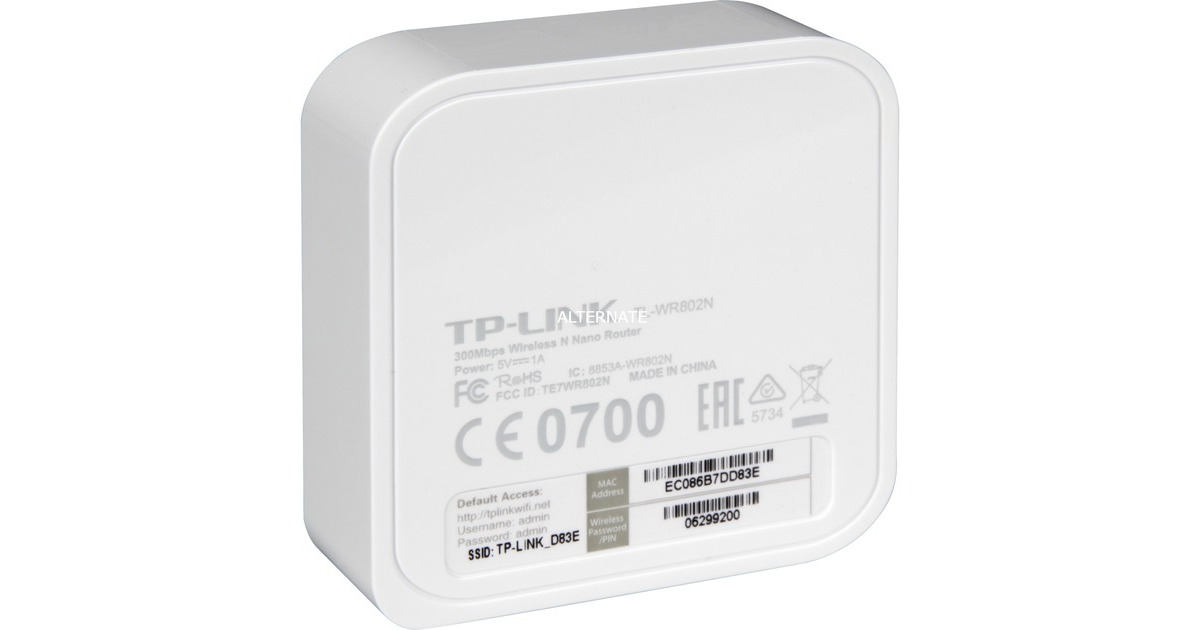 TP-Link TL-WR802N router inalámbrico Ethernet rápido Banda única (2,4 ...