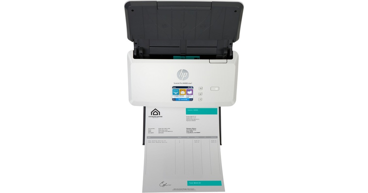 HP Scanjet Pro N4000 snw1 Sheet-feed Scanner Escáner alimentado con ...